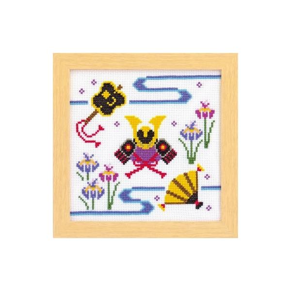 ●額外径：縦約24.4cm×横約24.4cm ●額内径：縦約20cm×横約20cm ●キット内容：25番刺しゅう糸(綿100％)、刺繍布(綿100％)、クロスステッチ針、カラー図案付説明書。 ●難易度：D(初〜中級者向け) ●額：W-38(...