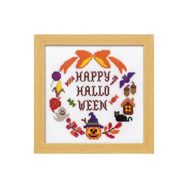 ●額外径：縦約24.4cm×横約24.4cm ●額内径：縦約20cm×横約20cm ●キット内容：25番刺しゅう糸(綿100％)、刺繍布(綿100％)、クロスステッチ針、カラー図案付説明書。 ●難易度：D(初〜中級者向け) ●額：W-38(...