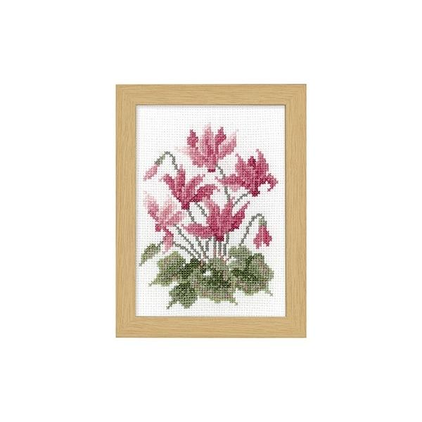 壁掛け・スタンド兼用木製フレームつき・キット内容：25番刺繍糸(綿)、刺繍布(綿)、クロスステッチ針、図案付説明書、木製フレーム・難易度：B(初〜中級者向)・出来上がりサイズ　額外径:約15cm×20cm、額内径：約11.6cm×16.6c...