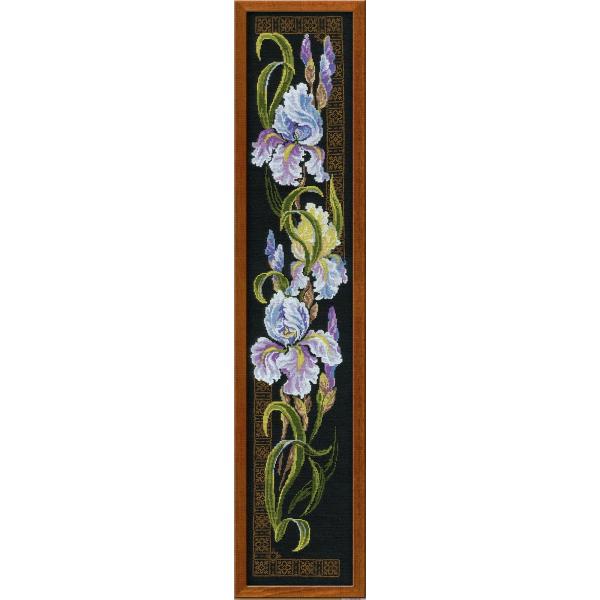 ・出来上がり寸法(刺繍面サイズ)：20×92cm・キット内容：ウールアクリル極細毛糸、16カウントアイーダ刺繍布(綿、黒)、針、図案、簡単な日本語説明・難易度：中〜上級者向け・刺繍布目数：16カウント(1インチ≒2.54cmあたり16目、1...