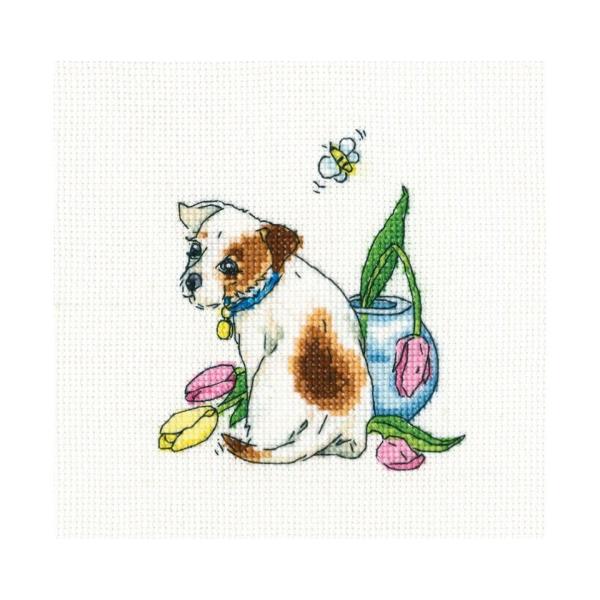 ・刺繍面サイズ：9.5×10.5cm (余白を含む)・キット内容：刺繍糸、(DMC製、綿100％)、アイーダ刺繍布(綿100％、白)、針、図案、簡単な日本語説明・刺繍布目数：14カウント(1インチ≒2.54cmあたり14目、10cmあたり約...