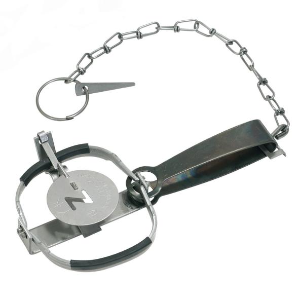 【特徴】Point 1 　丈夫なバネPoint 2　 小型で軽量Point 3 　やさしいキャッチ品番：TN-1サイズ：仕掛時　D237×W146×H50mm　罠内径：約108mm重量：368g材質：鉄　バネ：焼入れ加工捕獲対象：タヌキ・ヌ...