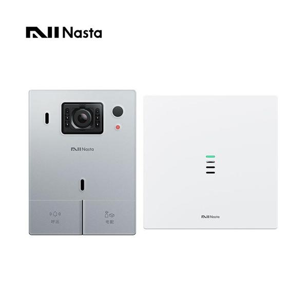 KS-DP01U-SV ドアホン Nasta Interphone 電源AC100V ナスタインターホン 標準セット 有線通信モデル Wi-Fi環境がある方向け ナイトビジョン：あり  シルバー   【キーワード】インターホン / チャイム...
