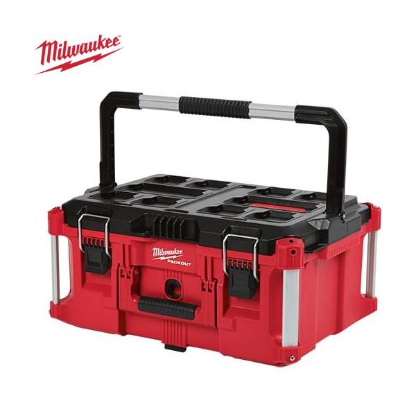 48-22-8425 工具箱・ツールバッグ PACKOUT 耐荷重：45.3kg ツールボックス Lサイズ 耐衝撃性ポリマー製 ツールボックス     【キーワード】Milwaukee / 収納 工具箱 収納箱 収納ボックス BOX 運搬 ...