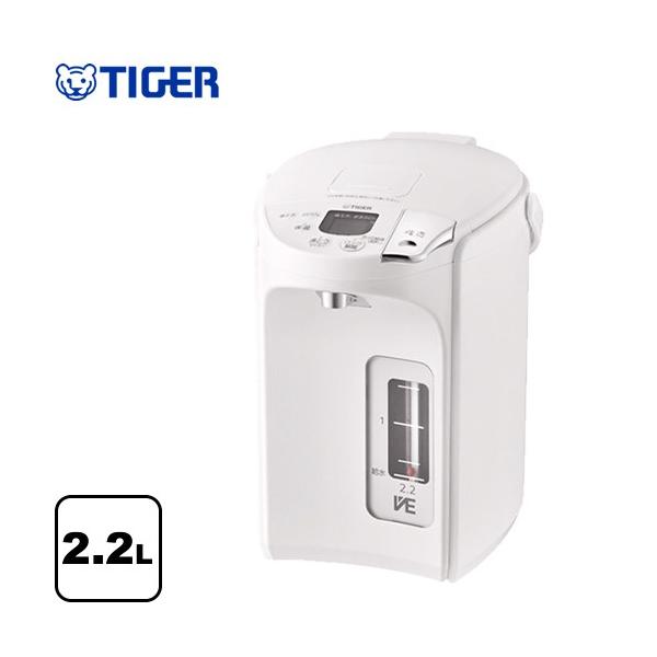PIP-G220-WE 電気ケトル・ポット とく子さん 容量：2.2L 蒸気レスVE電気まほうびん 定格消費電力：700W たっぷり沸かしてまほうびんで保温「節電VE保温」  アーバンホワイト   【キーワード】電気魔法瓶 / TIGER ...