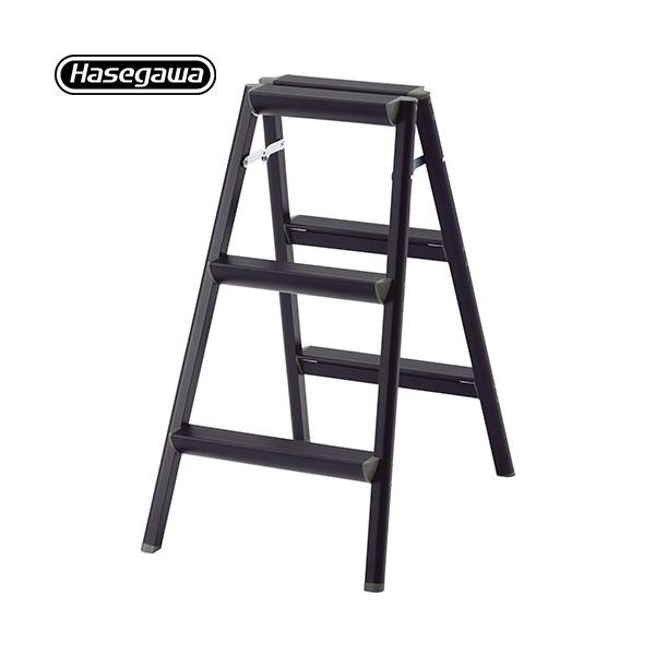 SE-8a(BK) 【特別配送】【代引不可】はしご・脚立  最大使用質量：100kg 踏台 SE 3段 ステップ幅70mm  天板高さ（m）：0.79 ブラック   【キーワード】Hasegawa /領収書・納品書・請求書をご希望の方は商品...