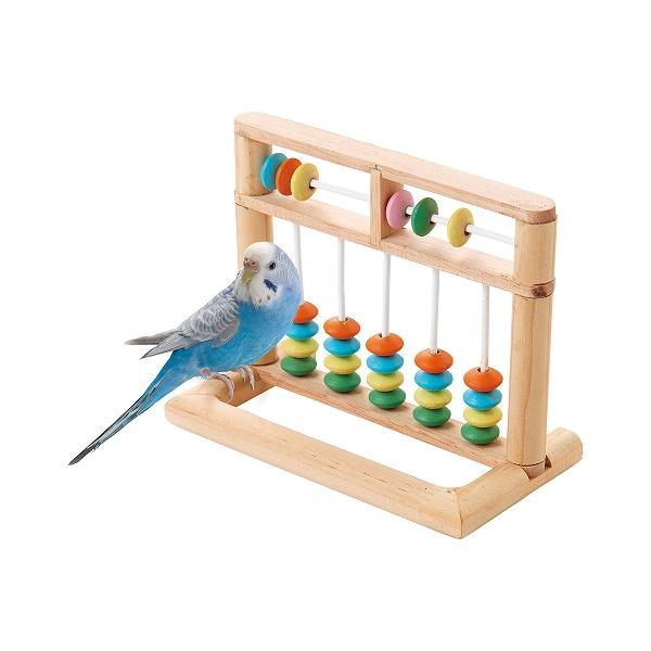 玉をつついたり動かしたりして遊ぶことで、ストレス発散に繋がるそろばん型のおもちゃです。ケージの中でも外でも遊びやすい、とまり木一体型です。対象セキセイインコ、マメルリハ、ボタンインコ、コザクラインコ、オカメインコ、ウロコインコ、などの小型〜...