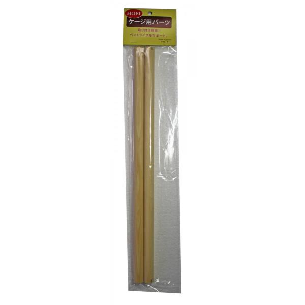 HOEIの鳥かご専用純正時に付属しているのと同タイプの止まり木です購入年によって太さが異なりますので、現在お使いのものと同じ太さをご希望の場合は太さをご確認下さい適用ケージHOEI　・４６５オウム  ・４６５オウムステンレスサイズ25 Φ×...