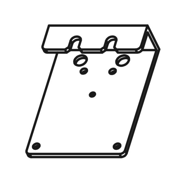 三菱ふそう ファイター（2021.2〜）用天吊金具取付用のアタッチメントです。