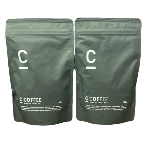 C COFFEE シーコーヒー チャコール コーヒー ダイエット 100g ２個セットいつも飲んでいるコーヒーをC COFFEEに置き換えるだけで、手軽に始められるチャコールクレンズ。豊かな香りと味わいにこだわったブラジル産100%のコーヒ...