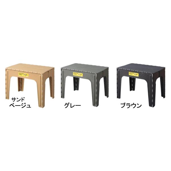 コンパクトに折りたたみ可能で持ち運びカンタンなスクエアタイプを選べます。 クラフターテーブル 机 折りたたみテーブル フォールディングテーブル スクエア 四角 アウトドア 屋外 野外 キャンプ BBQ ポリプロピレン 持ち運び コンパクト ...