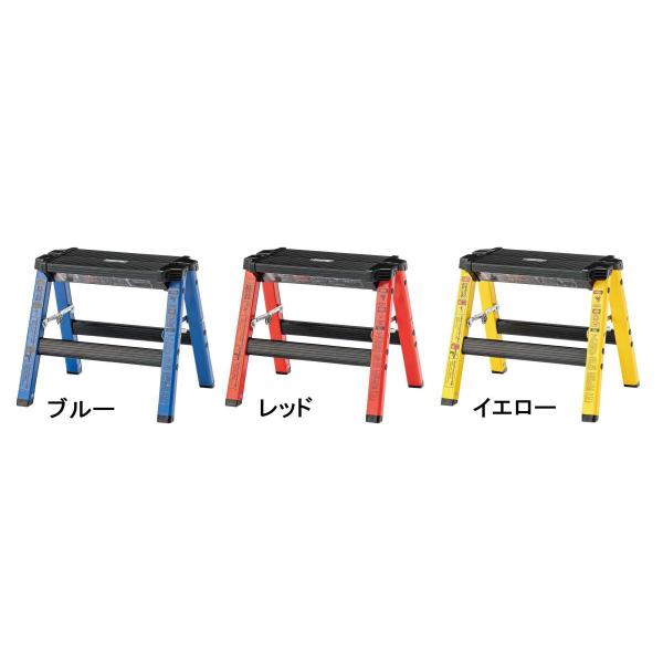 アルミ製で超軽量 コンパクトなステップスツール。耐荷重100kgながら片手で軽々 持ち運び可能、家のどこに置いてもポップでカラフルな配色はお部屋のアクセントになります。色柄：ブルー・レッド・イエロー材質/仕様：アルミ商品サイズ：W33.5×...