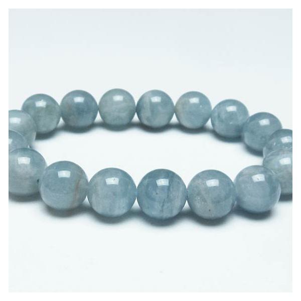 ◆3/11は全品10％オフクーポン配布中！◆◆ポイント3倍！春を慈しむ桜模様フェア開催中◆■商品名アクアマリン ブレスレット 12mm■天然石名アクアマリン■サイズ内周:約164mm(±5mm)　粒直径:約12mm(±0.5mm)　〜13m...