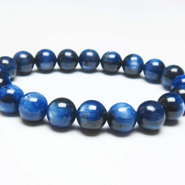 ◆5のつく日 全品10％オフクーポン配布中◆■商品名カイヤナイト ブレスレット 10mm■天然石名カイヤナイト■サイズ内周:約165mm(±5mm)　粒直径:約10mm(±0.5mm)　■重量37.3g■商品番号111-40092カイヤナイ...