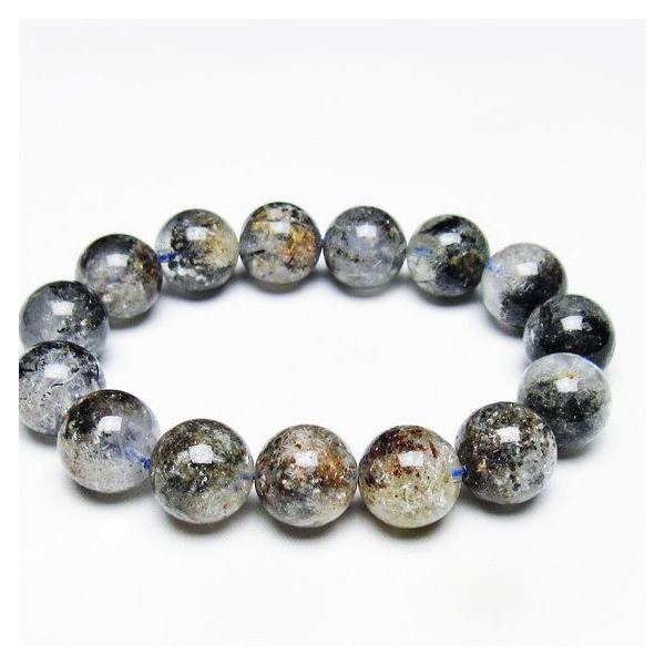 ◆3/11は全品10％オフクーポン配布中！◆◆ポイント3倍！春を慈しむ桜模様フェア開催中◆■商品名ガーデンファントムクォーツ ブレスレット トルマリン入り 14mm■天然石名水晶■サイズ内周:約165mm(±5mm)　粒直径:約14mm(±...