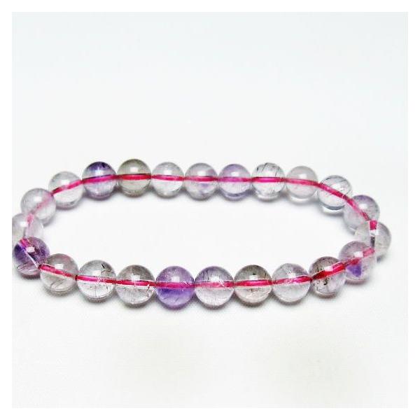 ◆ポイント3倍！春を慈しむ桜模様フェア開催中◆■商品名セイクリッドセブン（スーパーセブン） ブレスレット■天然石名セイクリッドセブン（スーパーセブン）■サイズ粒直径:約8mm(±0.5mm) 　内周:約157mm(±5mm)■重量17.4g...