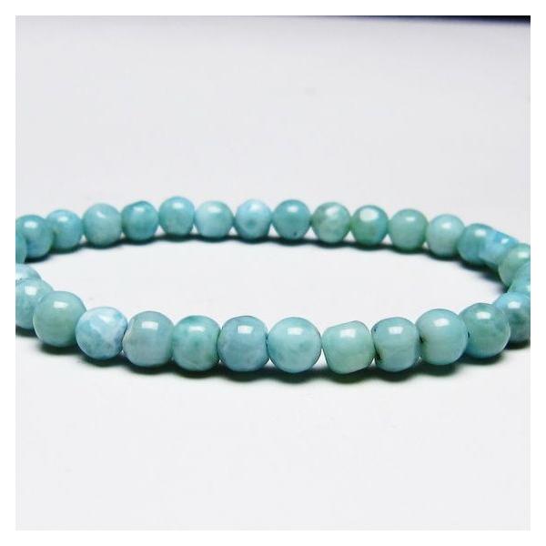 ■商品名ラリマー ブレスレット■天然石名ラリマー■サイズ粒直径:約6mm(±0.5mm) 　内周:約160mm(±5mm)■重量11g■商品番号111-45353