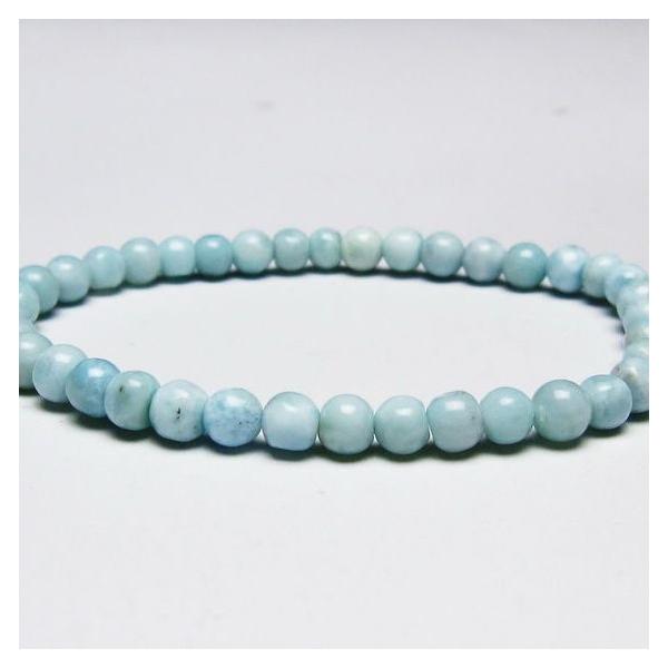 ◆ポイント3倍！春を慈しむ桜模様フェア開催中◆■商品名ラリマー ブレスレット■天然石名ラリマー■サイズ粒直径:約5mm(±0.5mm) 　内周:約160mm(±5mm)■重量7.6g■商品番号111-45385