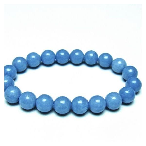 ◆5のつく日 全品10％オフクーポン配布中◆■商品名エンジェライト ブレスレット■天然石名エンジェライト■サイズ粒直径:約10mm(±0.5mm) 　内周:約161mm(±5mm)■重量30.4g■商品番号111-49615