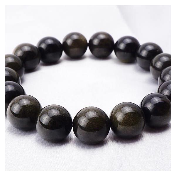 ■商品名オブシディアン ブレスレット 12mm ■天然石名オブシディアン ■サイズ内周:約165mm(±0.5mm)　粒直径:約12mm(±0.5mm)　■重量35.9g■商品番号911-77オブシディアンブレスレット