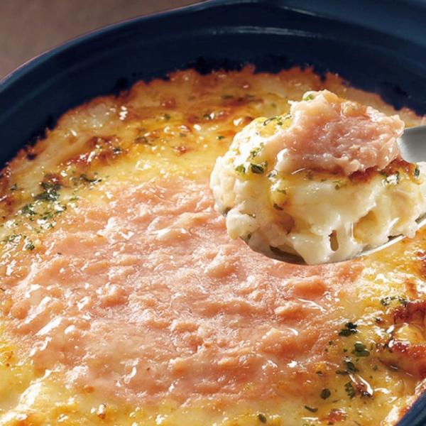 押麦入りのライスにベシャメルソースを合わせ、紅ずわいがに入りのソースをトッピングし焼き上げました。◇最終加工地：日本(静岡)◇主要原材料：押麦(国産)、米(国産)、牛乳、チーズ、バターミルク、バタールウ(小麦粉、バター)、乳等を主要原料とす...