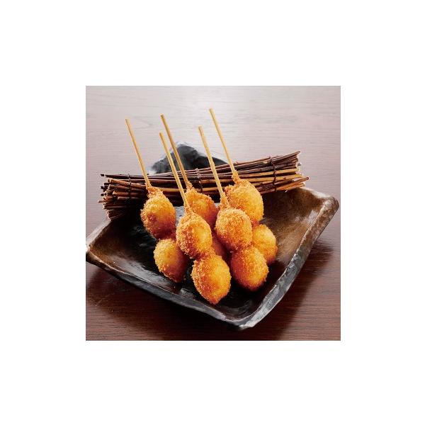 ◇ポイント：うずら卵を2個使用した串揚げです。うずらの旨みと風味と歯ごたえを味わえる商品です。◇最終加工地：中国◇主要原材料：うずら卵、糖蜜、衣(パン粉、小麦粉、でん粉、食塩)、(一部に小麦・卵・大豆を含む)◇内容量：約30g×12本入◇調...