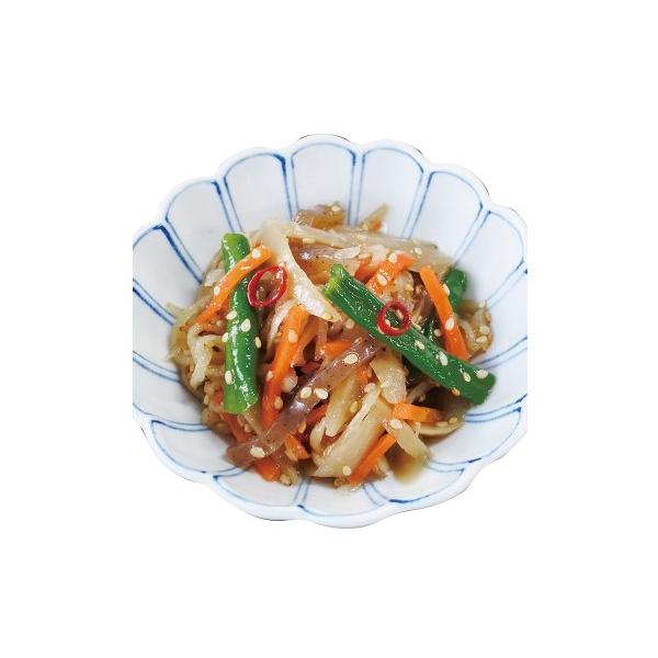 ◇ポイント：和惣菜の定番である、インゲンごま和え・切干大根の煮物・金平牛蒡を一つの小鉢で堪能できる創作料理です。隠し味としてピリッとした柚子胡椒の味が一体感を生み出したこだわりの一品。◇最終加工地：日本(三重)◇主要原材料：ごぼう(中国産)...