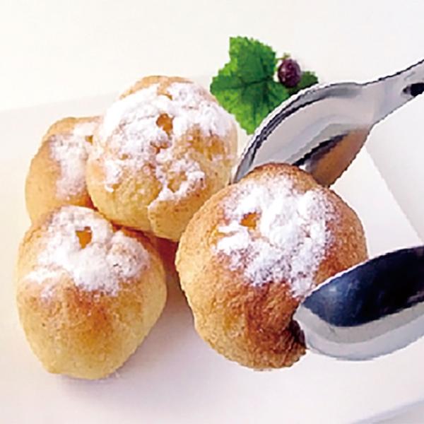 カスタードクリームをベースにゼラチンを使ってムース食感に仕上げたババロア風のミニシューです。◇最終加工地：日本◇主要原材料：加糖脱脂練乳(国内製造)、液卵、ショートニング、ファットスプレッド、小麦粉、脱脂粉乳、ゼラチン、加藤卵黄、他(一部に...