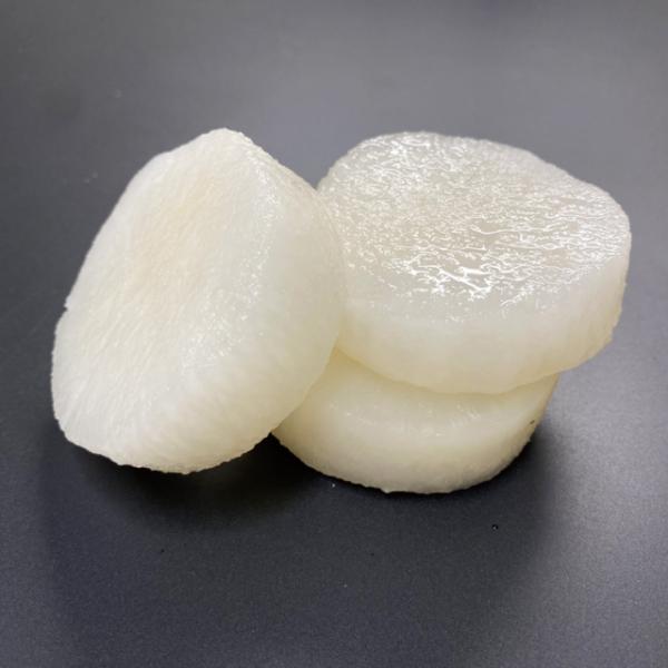 新鮮でみずみずしい大根を原料にし、調理に便利な輪切りカットにしてあります。◇最終加工地：中国◇主要原材料：大根◇内容量：500g(1個 約φ50×20mm)◇調理方法：凍ったまま、加熱注意:●パッケージなどは変更になる場合があります。●原材...