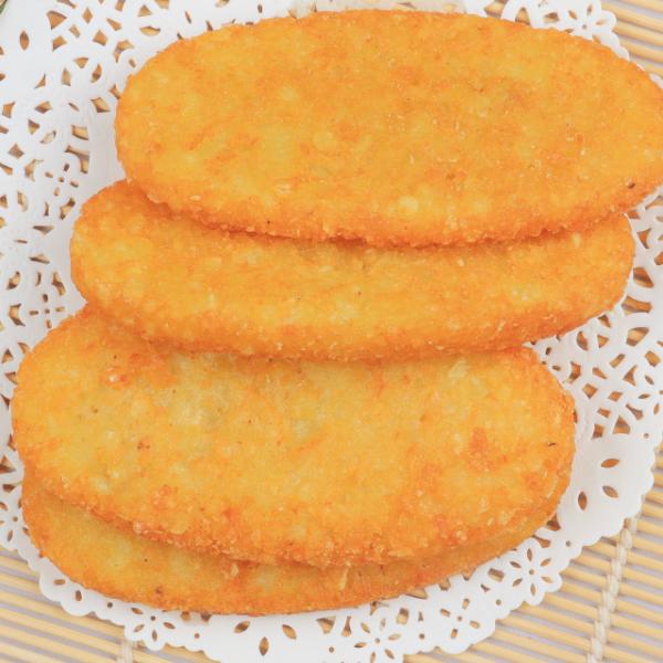 ホクッとしたじゃがいも本来の豊かな食感が自慢のハッシュドポテトです。じゃがいもの甘味と旨味が豊かで朝食やおやつにぴったりです。◇最終加工地：中国◇主要原材料：じゃがいも(遺伝子組み換えでない)、パーム油、食塩、ばれいしょでん粉、オニオンパウ...