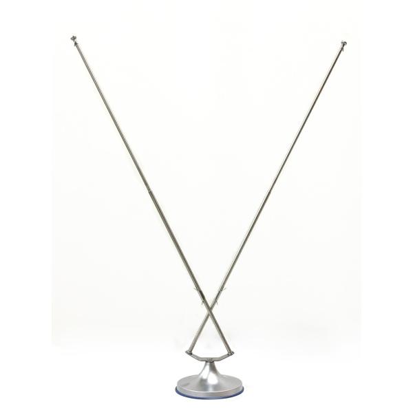 ［基本仕様］●材質：樹脂製クロームメッキ●セット内容：台座とポール●梱包：化粧箱