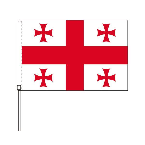 【特長】◆携帯サイズ国旗 20×30cm ポール付き手旗！◆スポーツ応援等の携帯用に最適サイズ！◆軽くて扱いやすいお手軽な手旗。◆揃えたくなるお手頃価格。主要各国取り揃えています。  【仕様】国旗サイズ：20×30cmポール：直径0.58c...