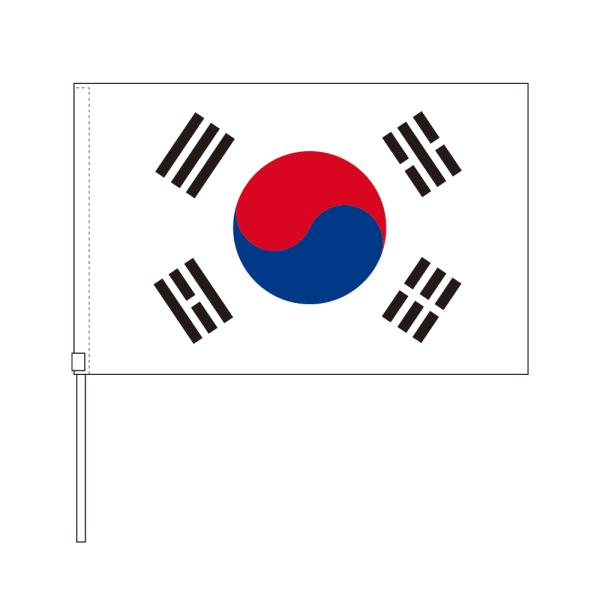 【特長】◆携帯サイズ国旗 20×30cm ポール付き手旗！◆スポーツ応援等の携帯用に最適サイズ！◆軽くて扱いやすいお手軽な手旗。◆揃えたくなるお手頃価格。主要各国取り揃えています。  【仕様】国旗サイズ：20×30cmポール：直径0.58c...