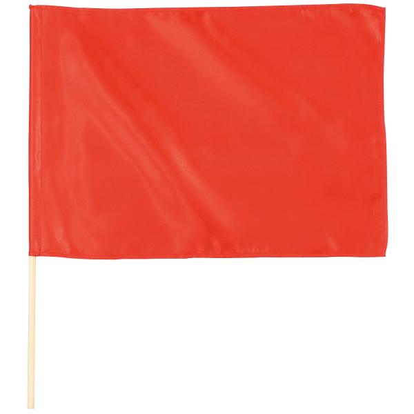 キラキラ光沢のあるサテン生地<br><br>学校や幼稚園の運動会、発表会、イベント、スポーツ大会、ダンスの小道具などに最適<br>色数豊富なカラーフラッグ<br>軽量で丈夫、棒付きですぐに使え...