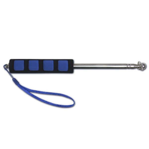 手旗用軽量ステンレスポール。伸縮式で持ち運びに便利です。【基本仕様】●材質：ステンレス製●サイズ：最大120ｃｍ最小24ｃｍ●伸縮段数：6段