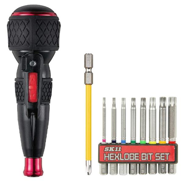 トルクスビットセット８本組付きセット内容／付属品●ビット：+2(100mm)●USB充電ケーブル(1m)☆トルクスビットセット８本組付き高輝度LEDライト    ・暗い現場でも活躍する高輝度LEDライト    ・使用後も5秒間光るディレイ仕...