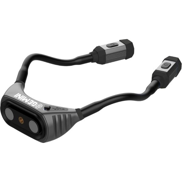 ゼフルス 充電式ネックライト GEMINI（ジェミニ）  ハンズフリーで快適な照明！ゼフルス(Zefuls)の最新モデル「GEMINI」は、充電式で使いやすいネックライト。軽量＆フレキシブルなデザインで、首にかけるだけでハンズフリー照明を実...