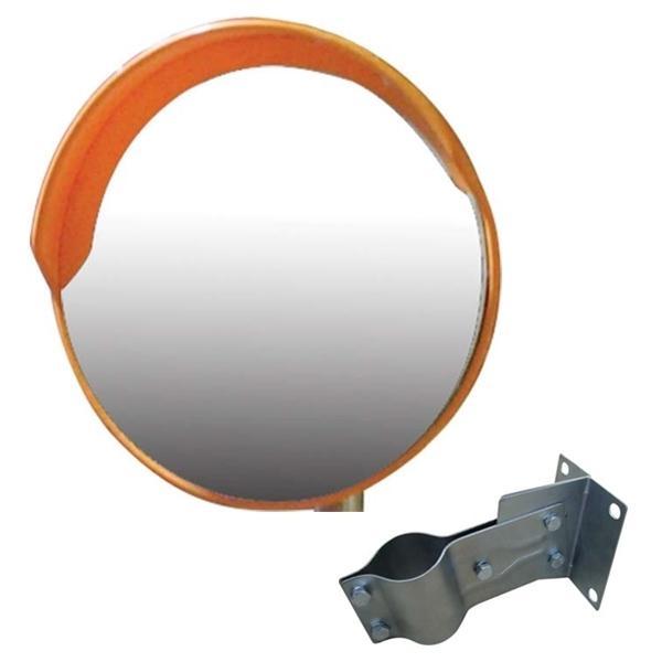 現場搬入口等、死角のある箇所の視界を確保しますミラー部: 570φ 外径: 600φ 曲率半径 R550材質: ミラー部: アクリル[ご使用にあっての注意事項]※ 道路反射鏡協会の認定品ではございません。現場(仮設)でご使用下さい。