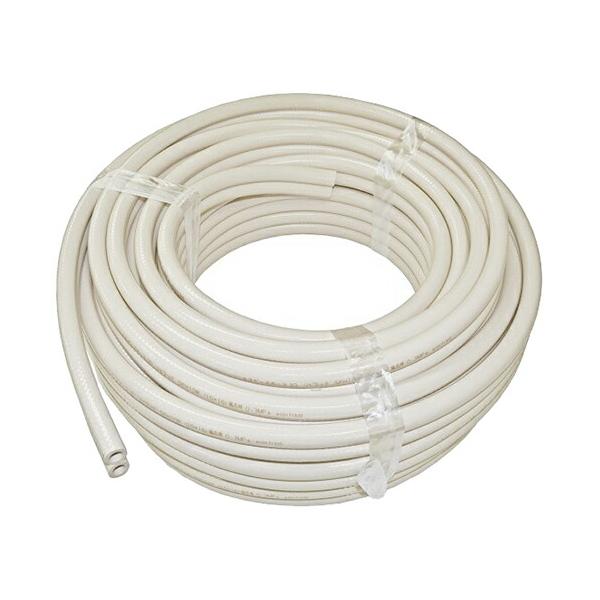 座屈に強く、専用のタケノコ継手で簡単に接続できます。風呂追焚配管用ペアホース。●ホース長さ：5m。●呼び径：15A(内13×外23)。●温度：−20〜80度。