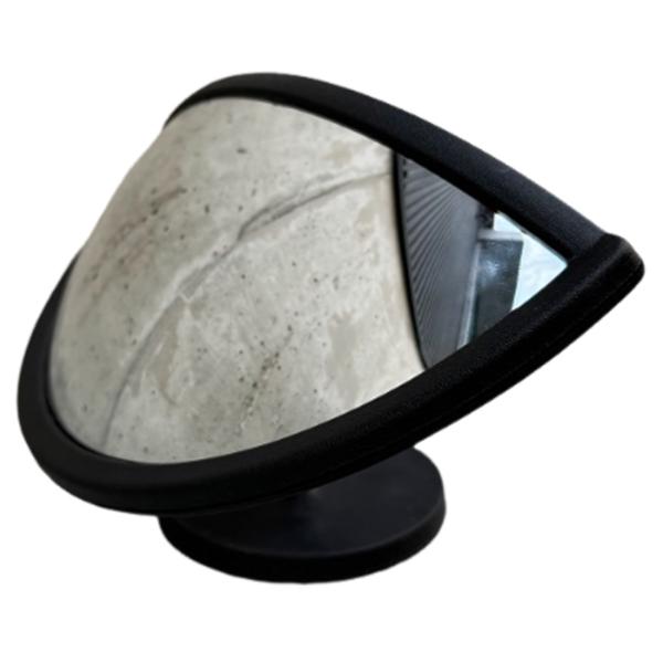 【商品説明】フォークリフトや倉庫の出入口など、死角の安全確認に便利なマグネット式ハーフミラーです。直径220mmのガラスミラーで歪みを抑え、軽量PPボディとネオジム磁石で鉄部にしっかり固定できます。半円形は視界を確保しつつ省スペースに収まり...