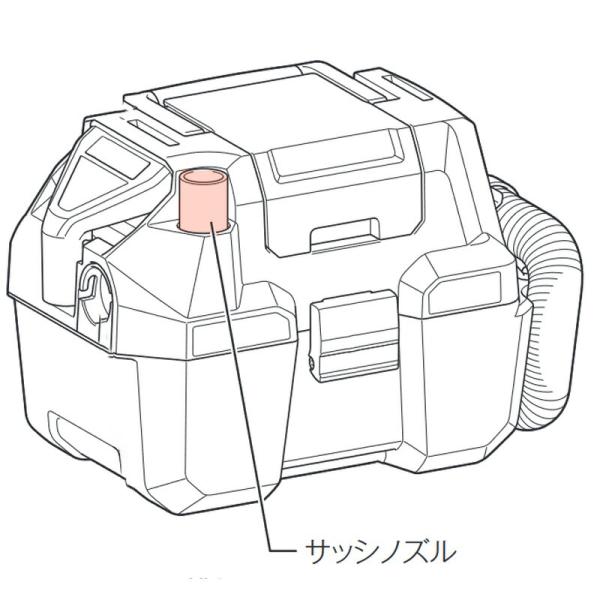 VC750D用標準付属サッシノズル適合モデルVC750DZ/VC750DRG