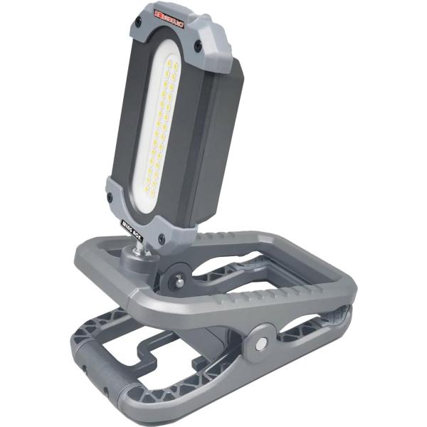 WING ACEの充電式ルミネクリップSLX-1000RCは、あらゆるシーンで便利に使える高性能LED作業灯です。最大1,000ルーメンの明るさを誇り、3段階の明るさ調整機能（High: 1,000Lm、Mid: 500Lm、Low: 25...