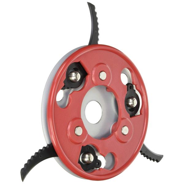 [草刈り作業を行う方におすすめです。新形状の特殊樹脂ブレードを採用した安全刃は、ナイロンコード並みの安全性を持ちながら、チップソーに匹敵する切れ味を実現しています。]【商品説明】改良型スーパーブレードIIIは、全ての刈払機に取り付け可能で、...