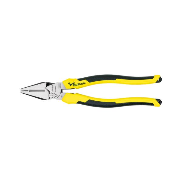 コーポレートカラーであるイエロー＆ブラックを基調としたTG（TSUNODAGLOBAL）モデル。滑りにくいテクスチャーグリップで、力が入れやすく高いホールド感を実現。電気工事の現場で活躍するプロ仕様ツール。長時間の作業負担を軽減する偏芯テコ...