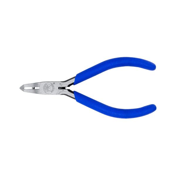 特長細い刃が先端に付いているので、エッチングパーツや小さい部品の切り出しに最適です。ばね付全長(mm)：114刃表面形状：フラット刃切断能力(mm)プラスチック：φ2.0切断能力(mm)銅線：φ1.2