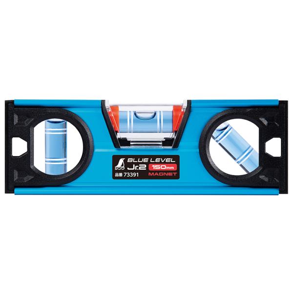 気泡管カバーで水平気泡管を保護しています。　取り回しの良いスリム・軽量タイプです。　裏面マグネット付です。　■本体：アルミ、ABS樹脂、ポリカーボネート樹脂