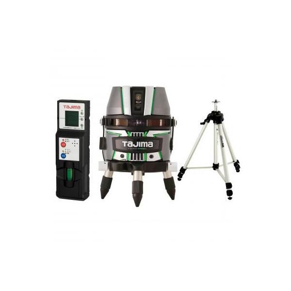 鮮視度500の新世代シャープグリーン（520nm）ライン横ラインはワイド180°照射手動でも精密な地墨合わせができる回転微調整機能付本体に直接三脚の取り付けができます単3形電池アダプターボックス付電源は別売のリチウムイオン充電池、ACアダプ...