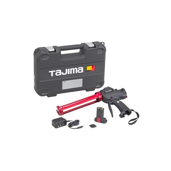 使い慣れた手動式感覚の電動コーキングガンセット 固いコーキング材も長い距離のコーキング作業も疲れ知らずの電動式 圧倒的な小型・軽量設計の電動コンボイ 手動感覚のトリガー式コントロール 電圧：DC7.2V 最大出力：4500N 適合コーキング...