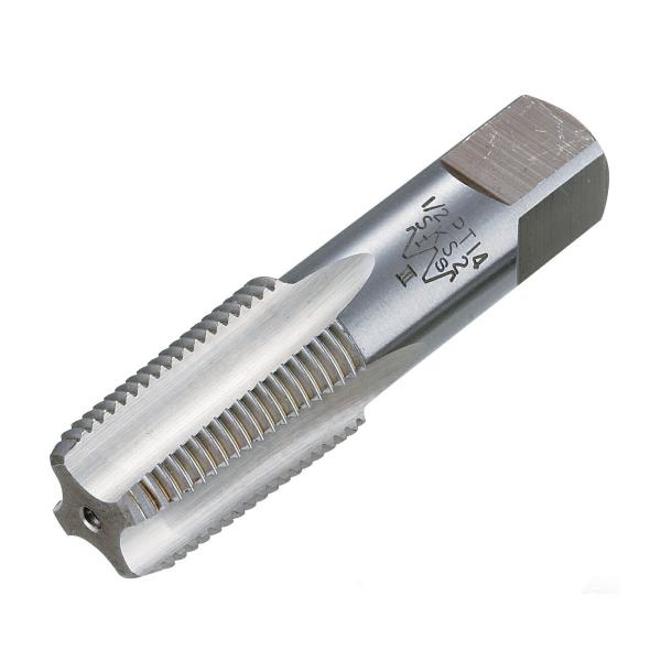 ●本体：合金工具鋼 ●管材の内側にめねじを立てられます。 ●水道管、ガス管、エア配管などのめねじ立てや潰れたねじ山の修正に ●タップねじ径：PT1/2 ●山数：14 ●タップ全長(mm)：80 ●下穴ドリル径(mm)：18 ●山数は1インチ...