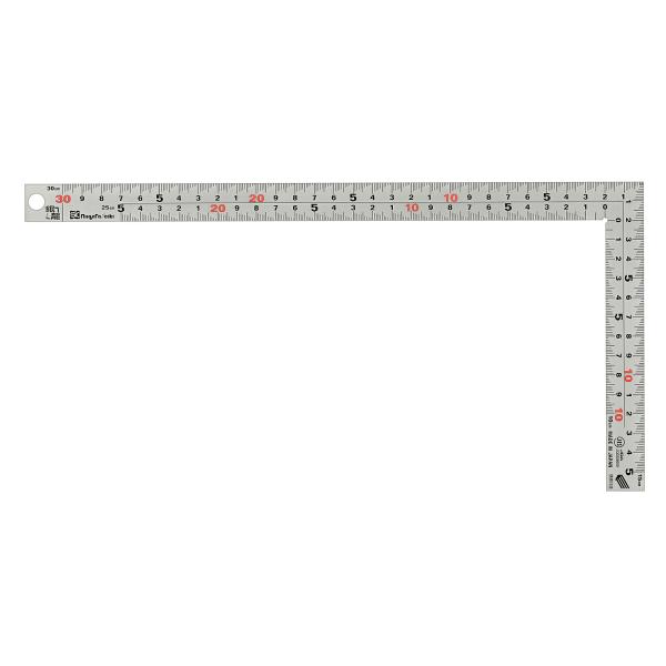 ●本体：ステンレス ●適度な弾力で対象物にフィットしてケガキやすい薄手タイプです。 ●1mm単位の目盛が見やすい階段状目盛です。 ●数字が大きく見やすい、くり返し数字です。 ●高所作業に最適なセーフティロープ取付穴付です。 ●JIS認証品で...